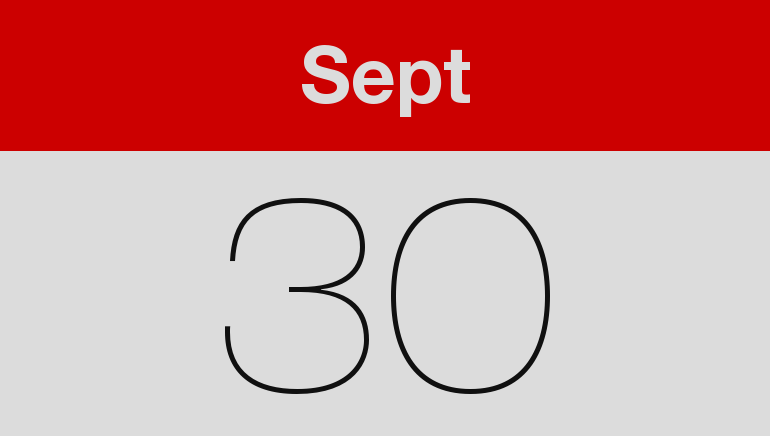 BMI Live Deadline: September 30, 2024 | Calendar | BMI.com